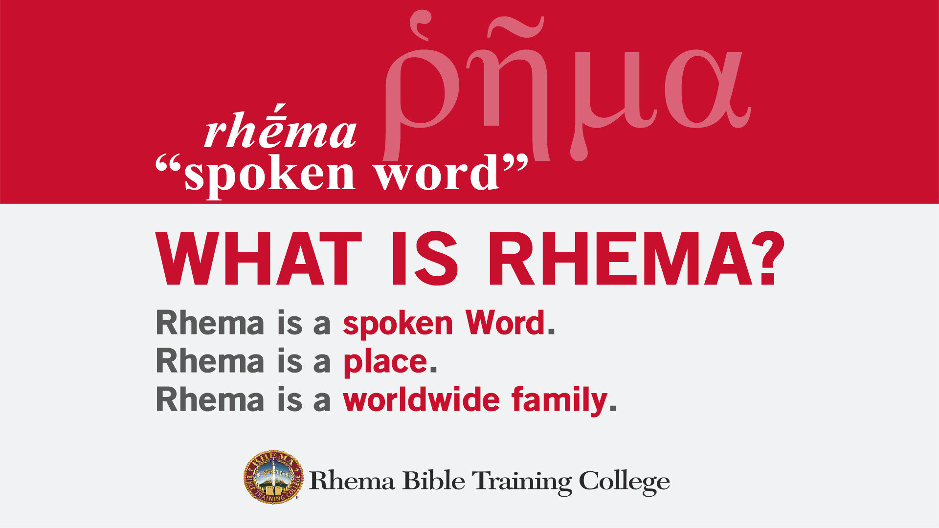 Rhema Bible Church | Wednesday 7pm | Hour of Power | Rhema Bible Church