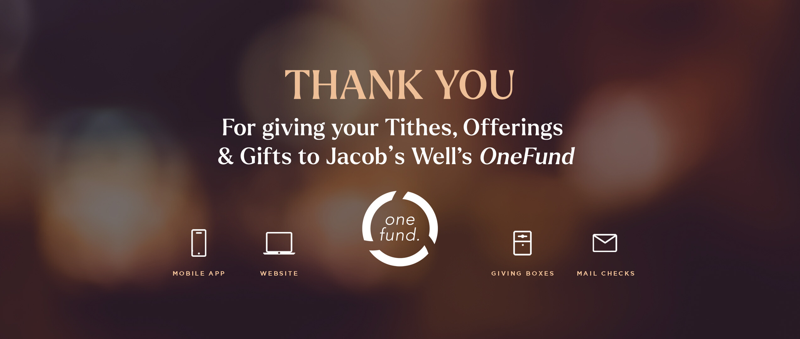 Giving | Jacob's Well Church