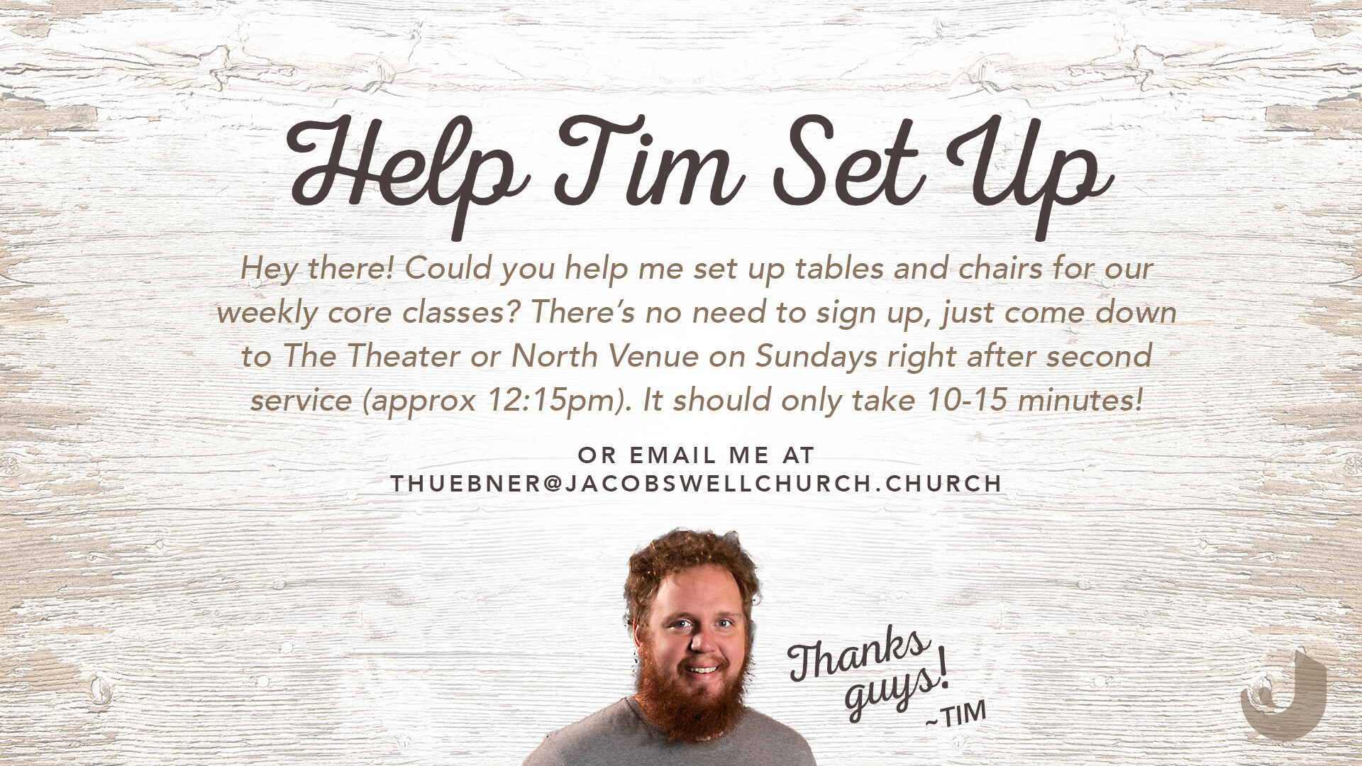 Facilities Teams | Jacob's Well Church