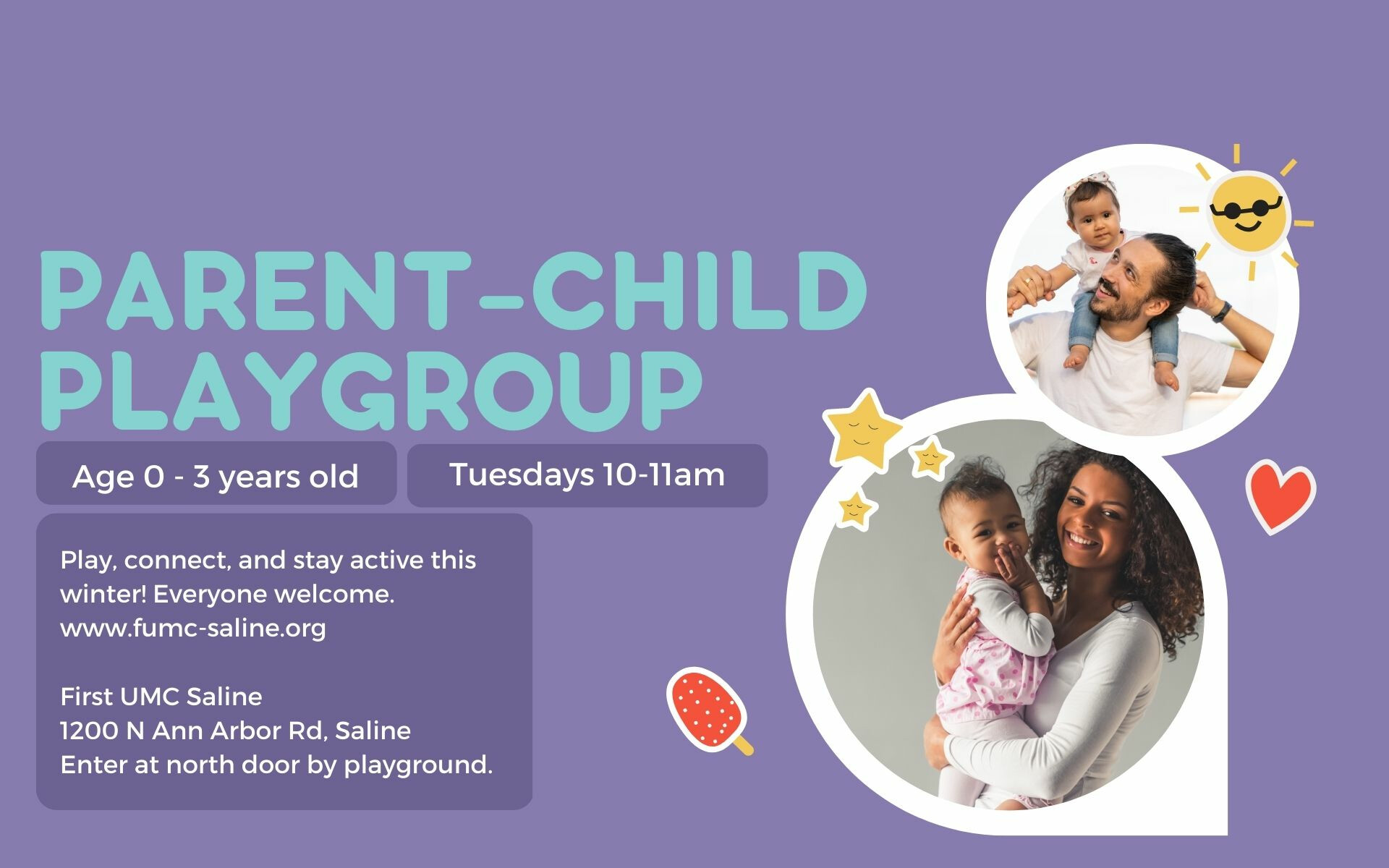Parent-Child Playgroup (Ages 0-3 Years Old) | FUMC Saline