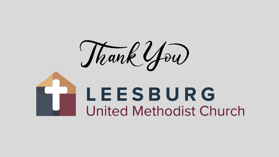 Thank you Leesburg UMC! | Faith and Life | Leesburg United Methodist ...