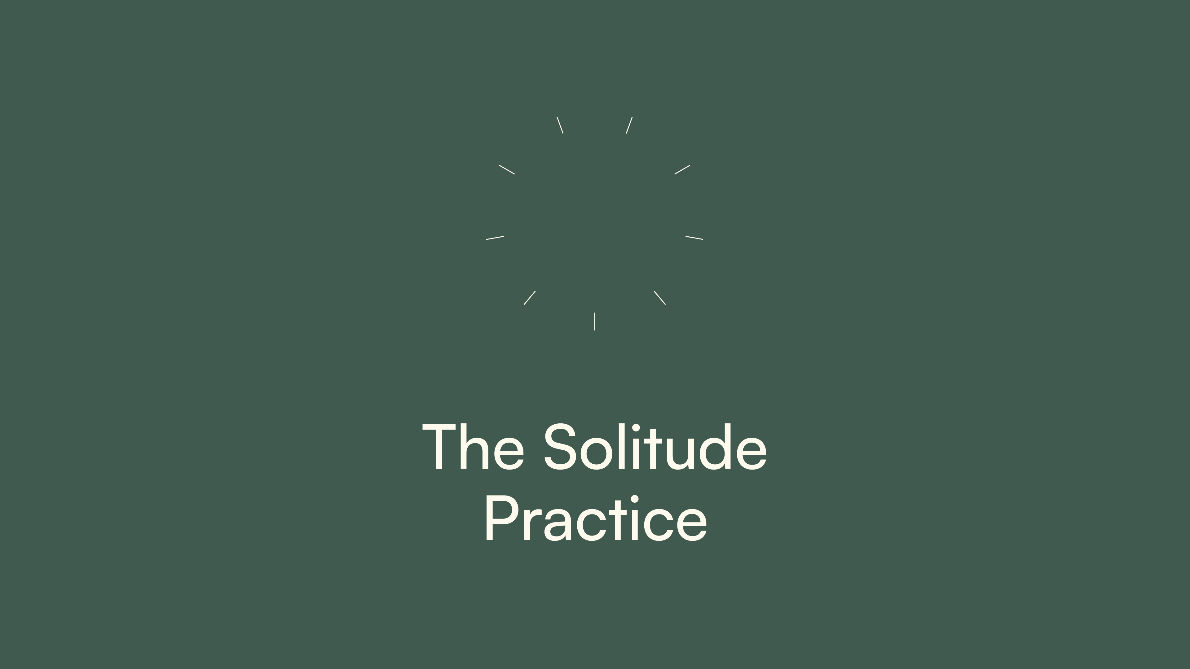 The Solitude Practice | Kingsway Christian Church