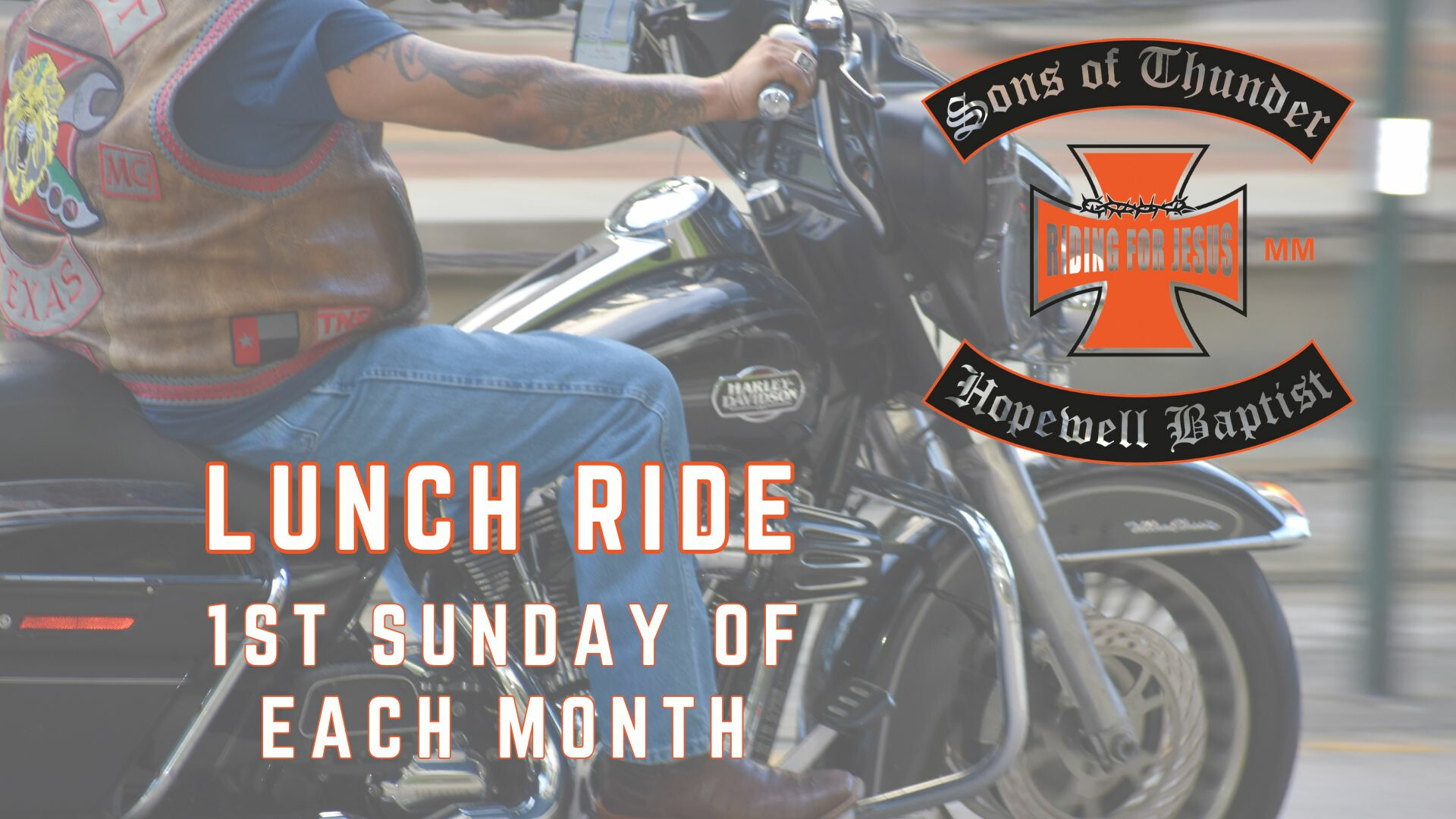 Sons of Thunder Lunch Ride | Hopewell Baptist Church
