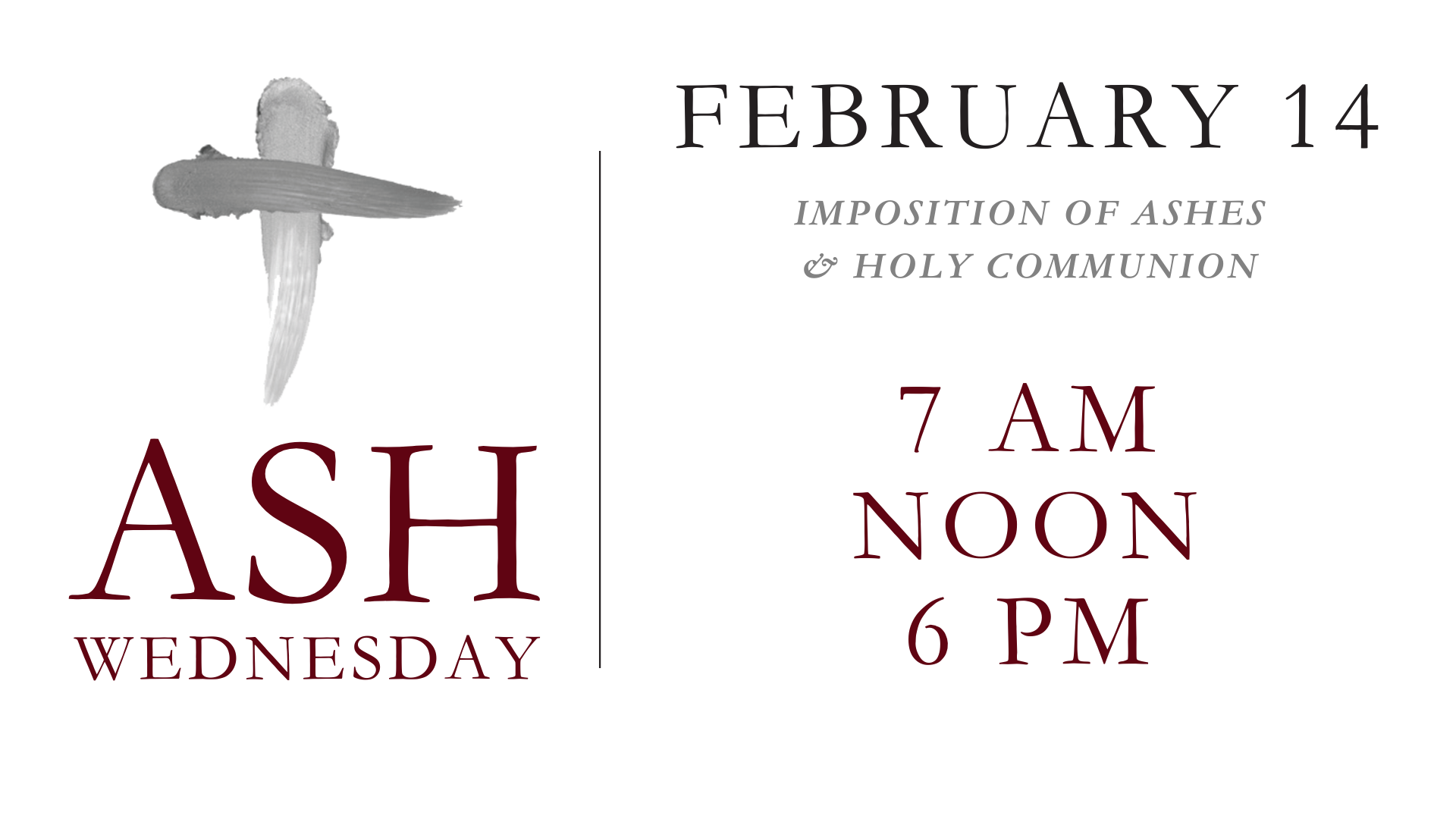 Traditional Ash Wednesday Service | Church of the Incarnation