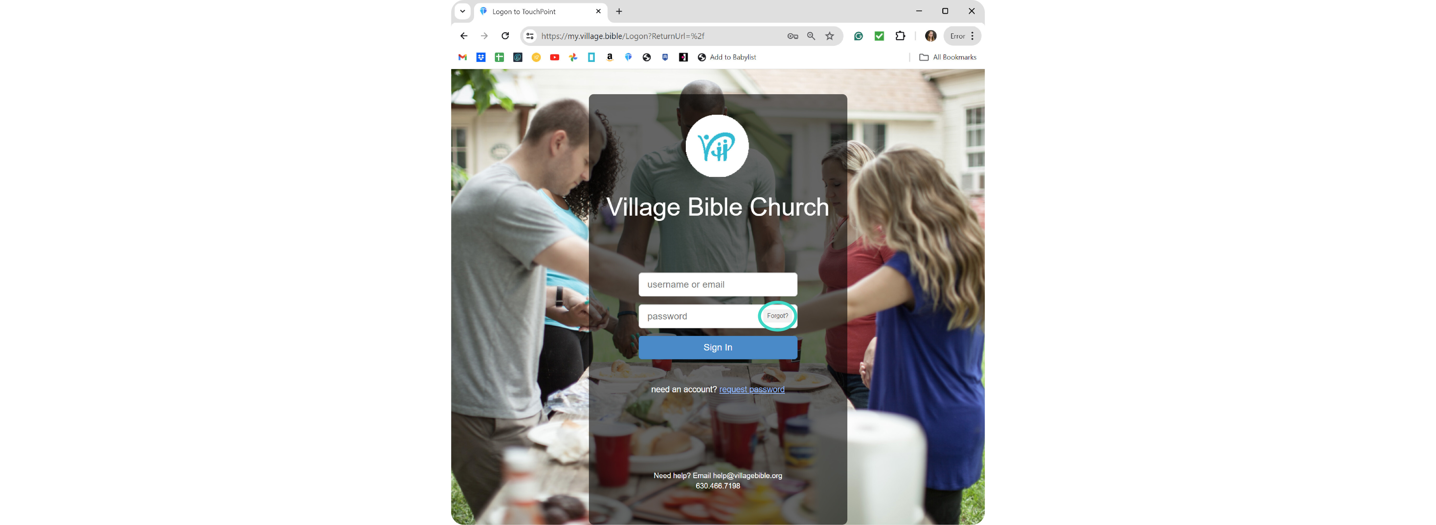 Accessing Your Giving Statement | Village Bible Church