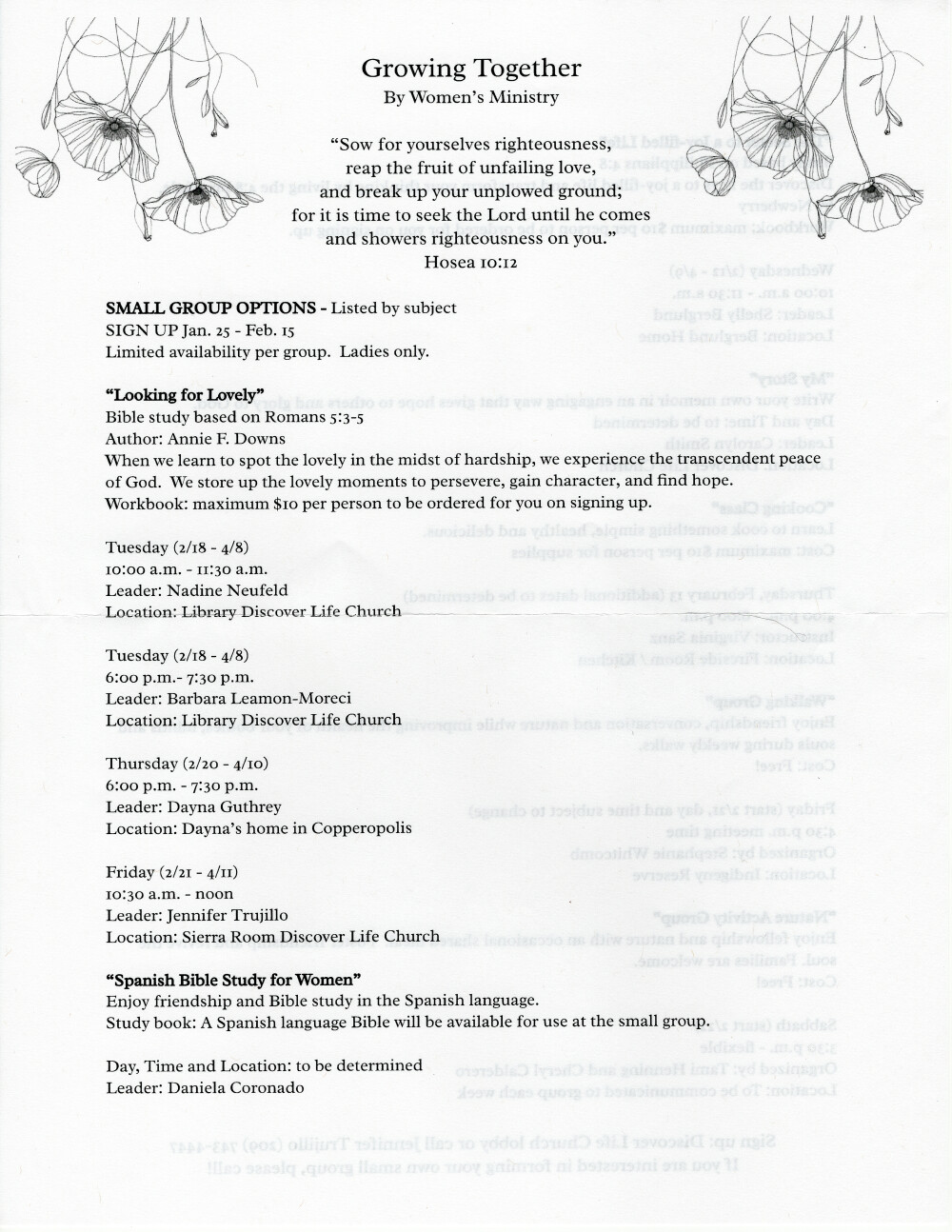 Small Groups | Discover Life Seventh-day Adventist Church