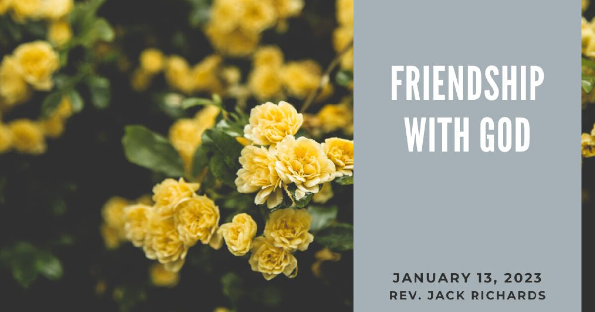 Friendship with God | Articles | Crossroads Community Cathedral