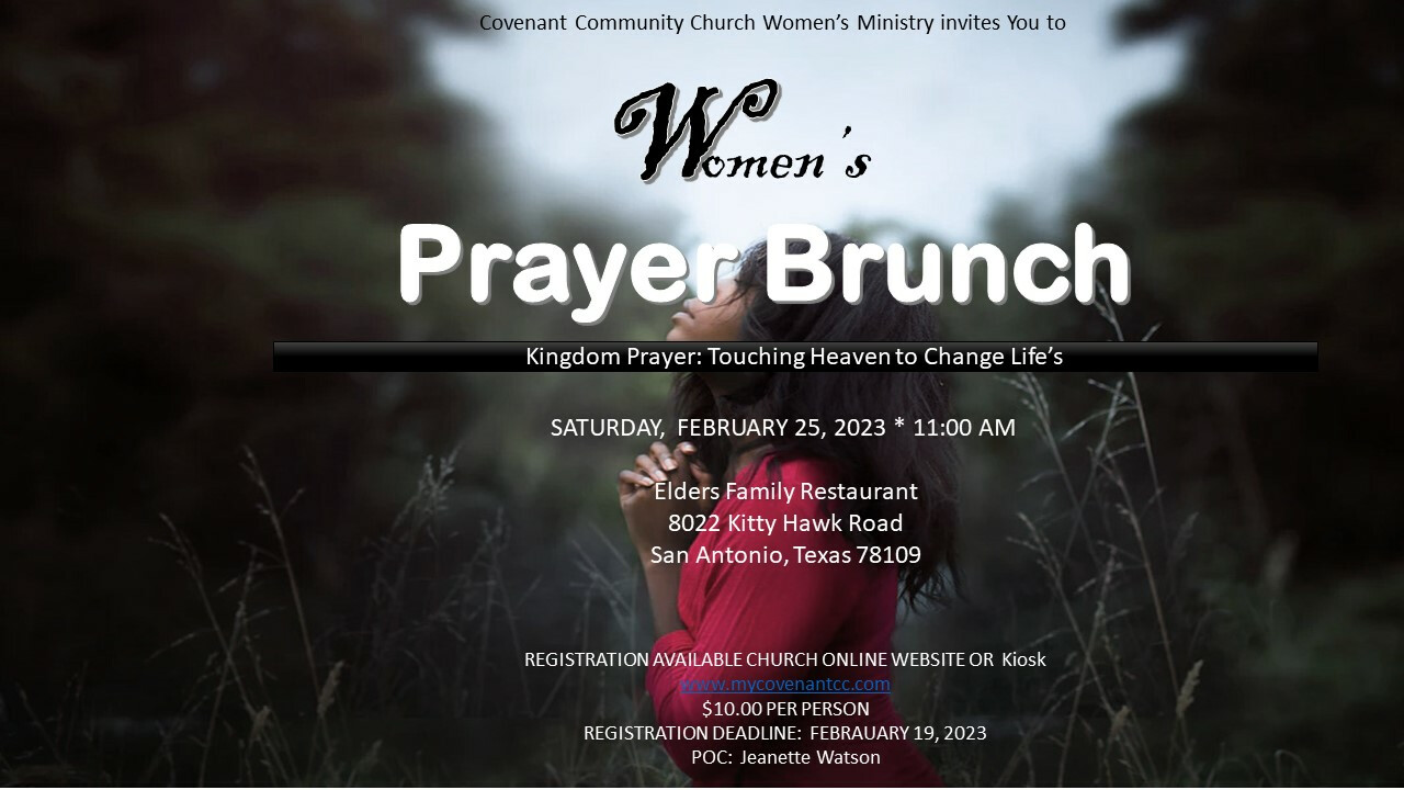 Women's Prayer Brunch Registration | Covenant Community Church