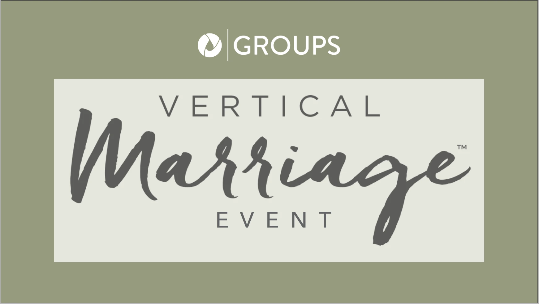 Vertical Marriage | Brookside Church