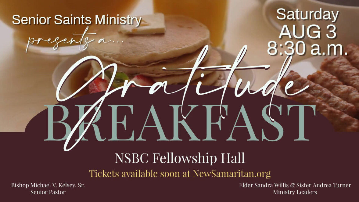 Senior Saints Ministry Gratitude Breakfast | New Samaritan Baptist Church