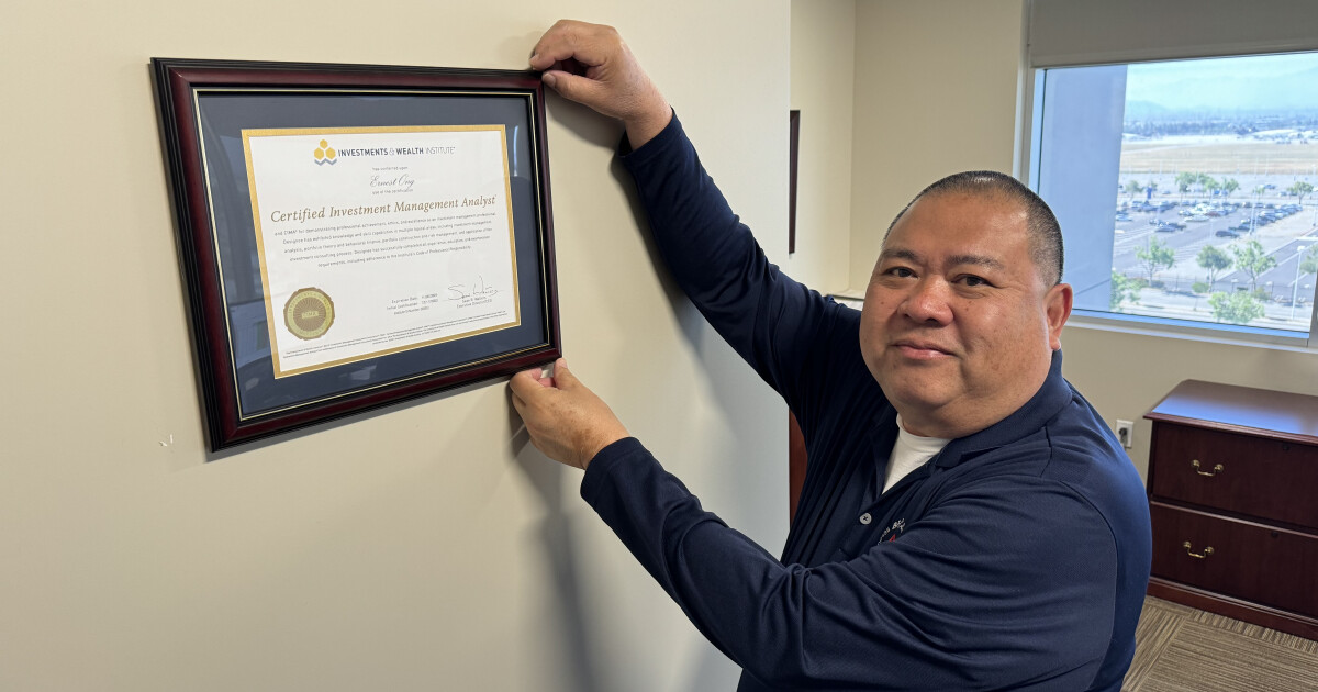 Ong Receives CIMA Certification | Articles | The Baptist Foundation of ...