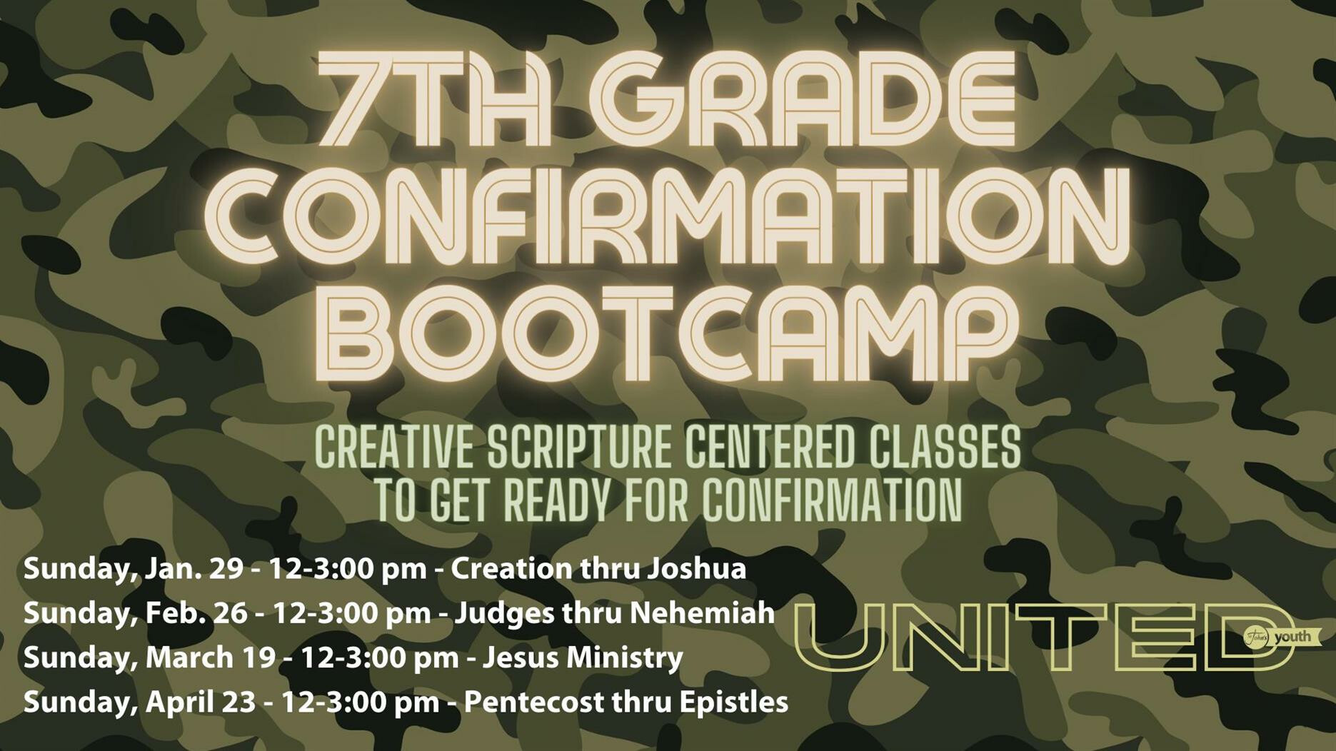 7th Grade Bible Bootcamp | St. John's Lutheran Church of Orange