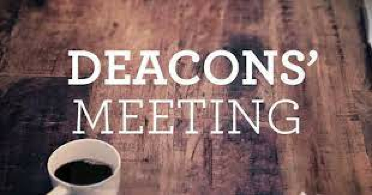 Deacons' Meeting | Presbyterian Church in Sudbury