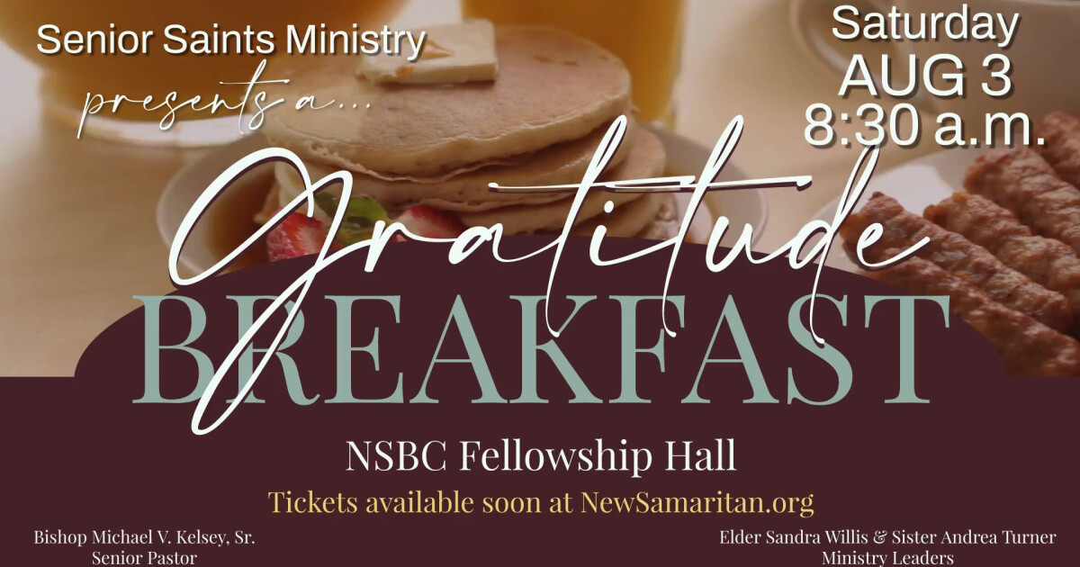 Senior Saints Ministry Gratitude Breakfast | New Samaritan Baptist Church
