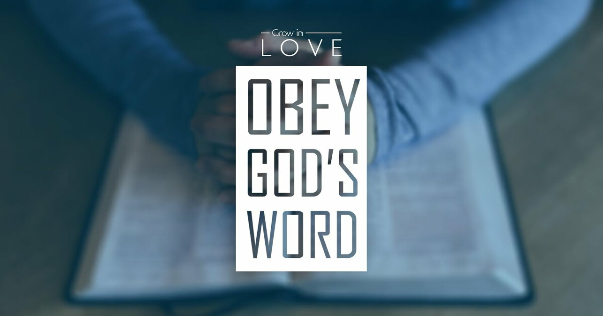 Obey God's Word | Bible Studies For Life | First Baptist Church ...