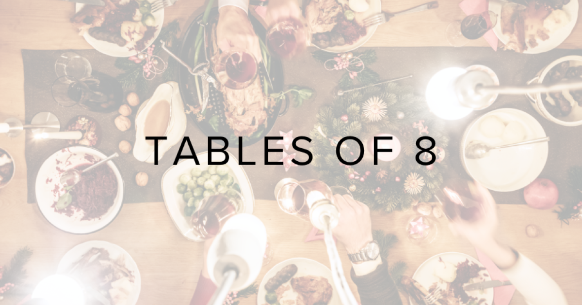 Tables of 8 | Articles | Timberline Church