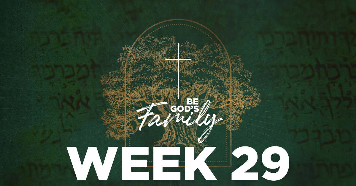 Week Twenty Nine: Day Five | Articles | Fishers United Methodist Church
