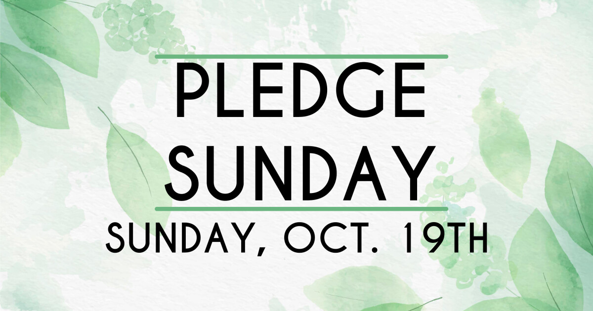 Pledge Sunday | Brookwood Baptist Church