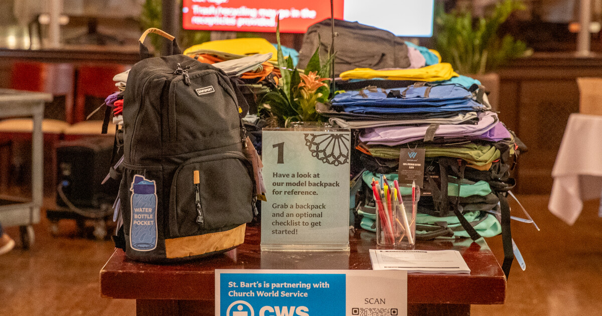 Parish Service Project: Welcome Backpacks for Refugees | Notes and News ...