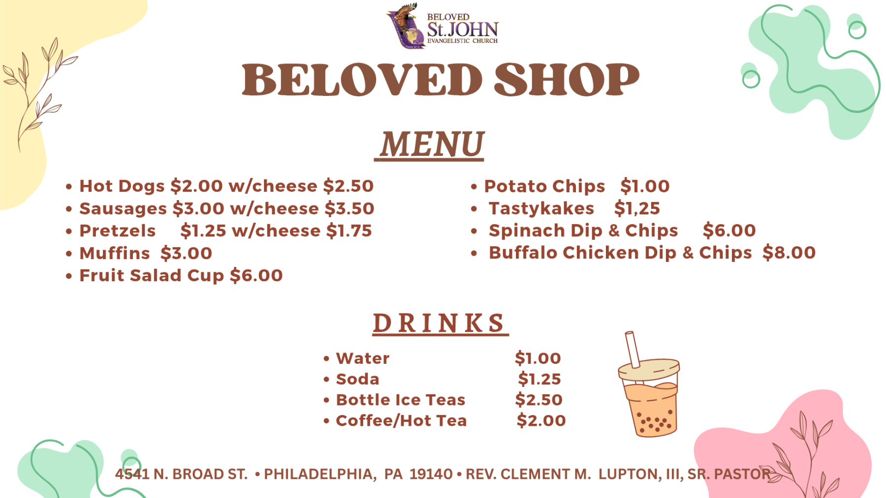 BELOVED SHOP | Beloved St. John Evangelistic Church