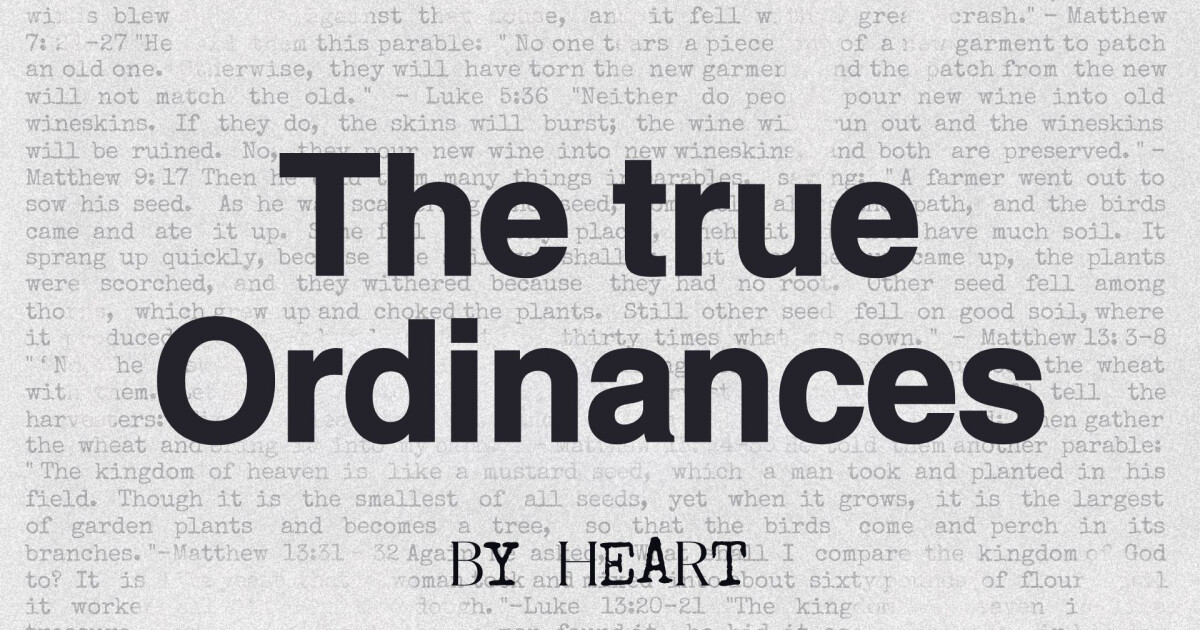 The True Ordinances | Sermons | High Point Church