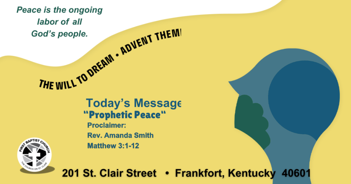 Prophetic Peace | Sermons | First Baptist Church | Frankfort