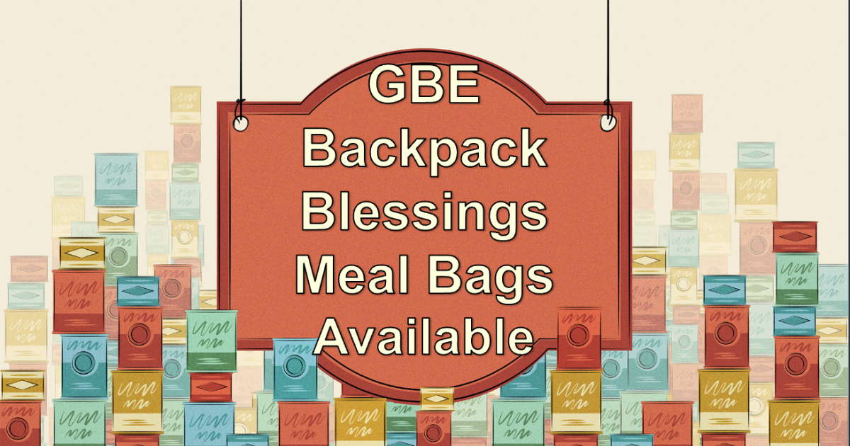 GBE Backpack Blessings Meal Program | Pender UMC