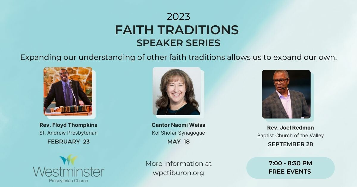 2023 Faith Traditions Speaker Series | Westminster Presbyterian Church