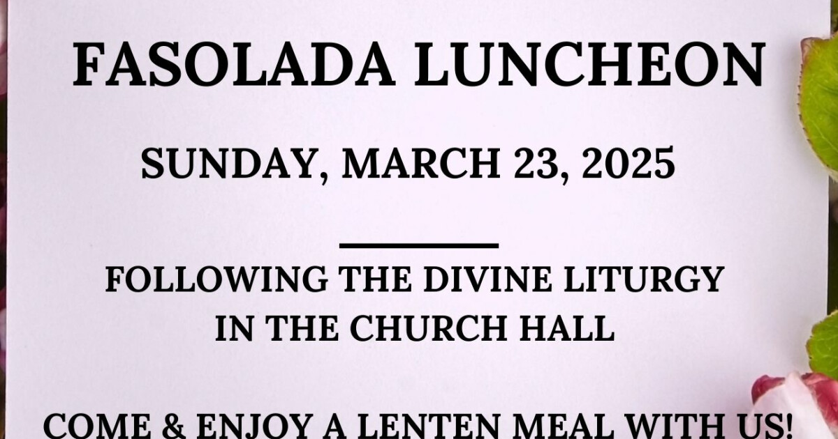 Fasolada Luncheon | Saints Constantine & Helen Greek Orthodox Cathedral ...