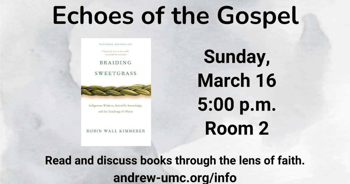 Echoes of the Gospel Book Group | St. Andrew United Methodist Church
