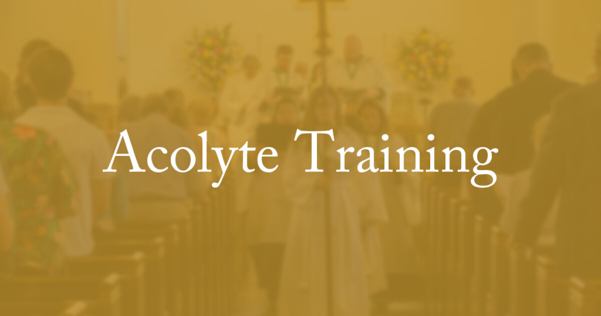 Acolyte Training | All Saints Episcopal Church of Winter Park