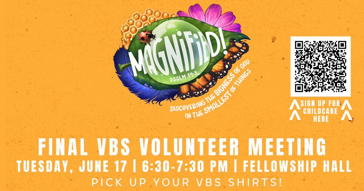 Final VBS Volunteer Meeting | Hunters Glen Baptist Church