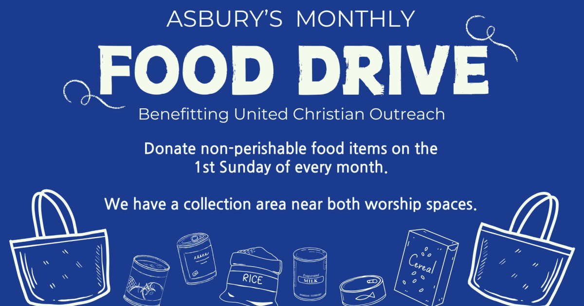 United Christian Outreach Monthly Food Drive | Asbury UMC Lafayette LA