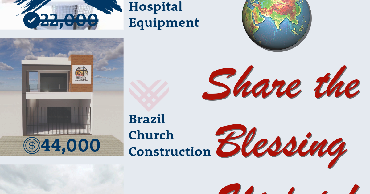 Share the Blessing Update! | CGGC eNews | Churches of God GC