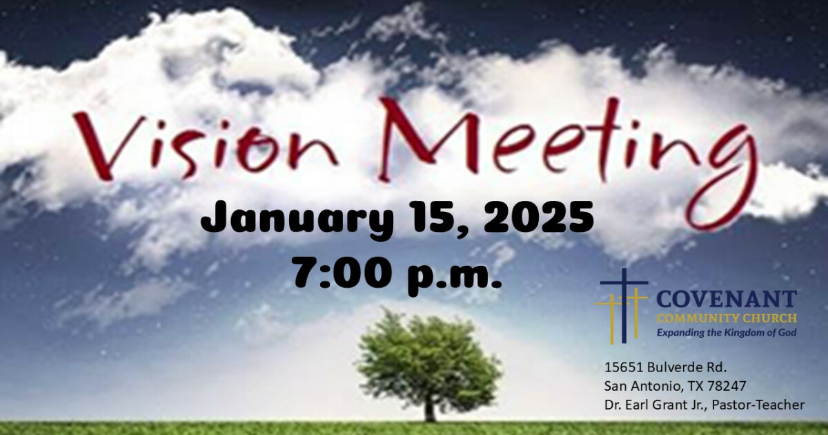 Vision Meeting 2025 | Covenant Community Church