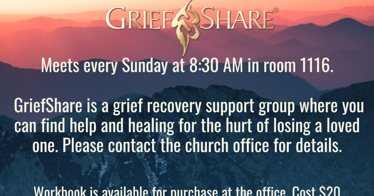 GriefShare Support Group | Oakwood Baptist Church