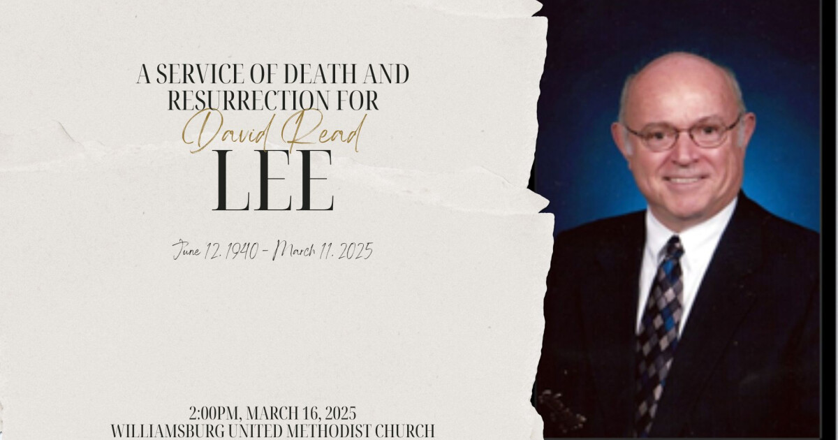 Service of Death and Resurrection for Dave Lee | Sermons | Williamsburg ...