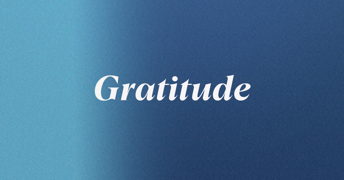 Gratitude | Connection Pointe Christian Church