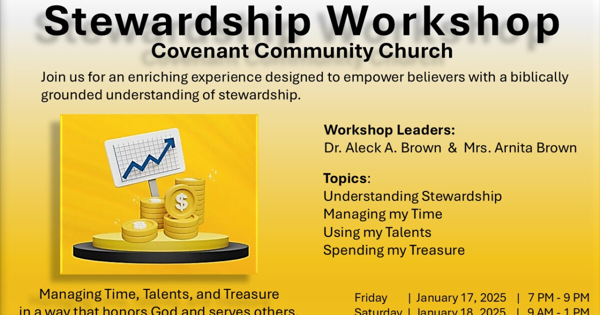 Stewardship Workshop | Covenant Community Church