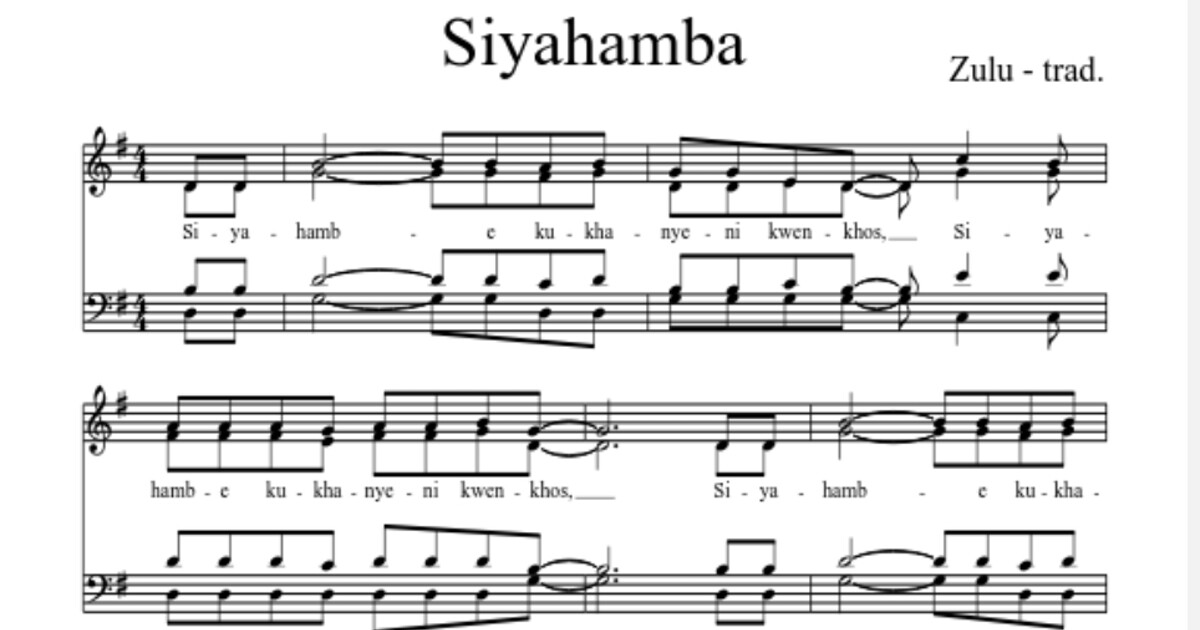 Hymn History: Siyahamba | Pender Blog | Pender UMC
