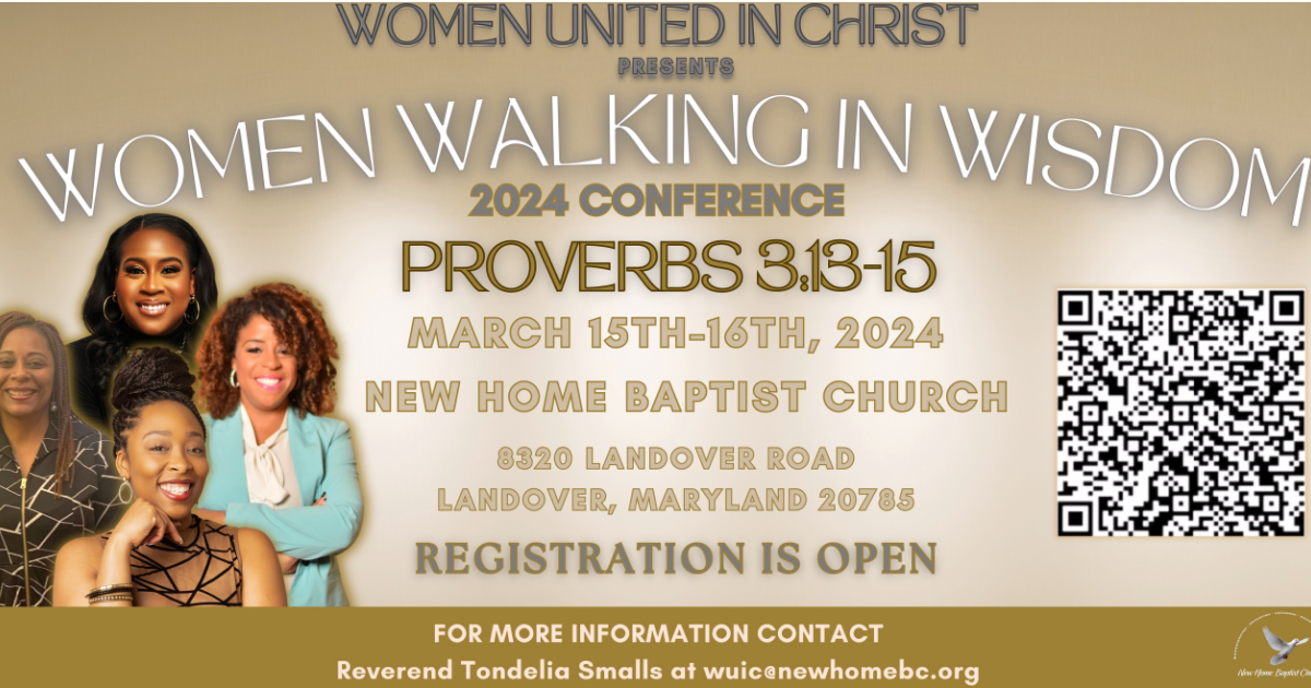 WUIC Women Walking in Wisdom Conference | New Home Baptist Church