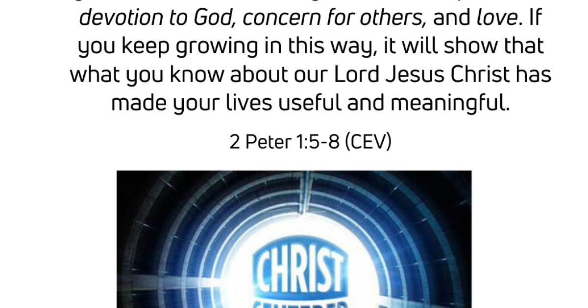 Striving To Be Christ-Centered | Sermons | First Baptist Church | Frankfort