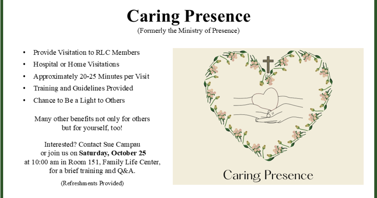 Caring Presence | Resurrection Lutheran Church