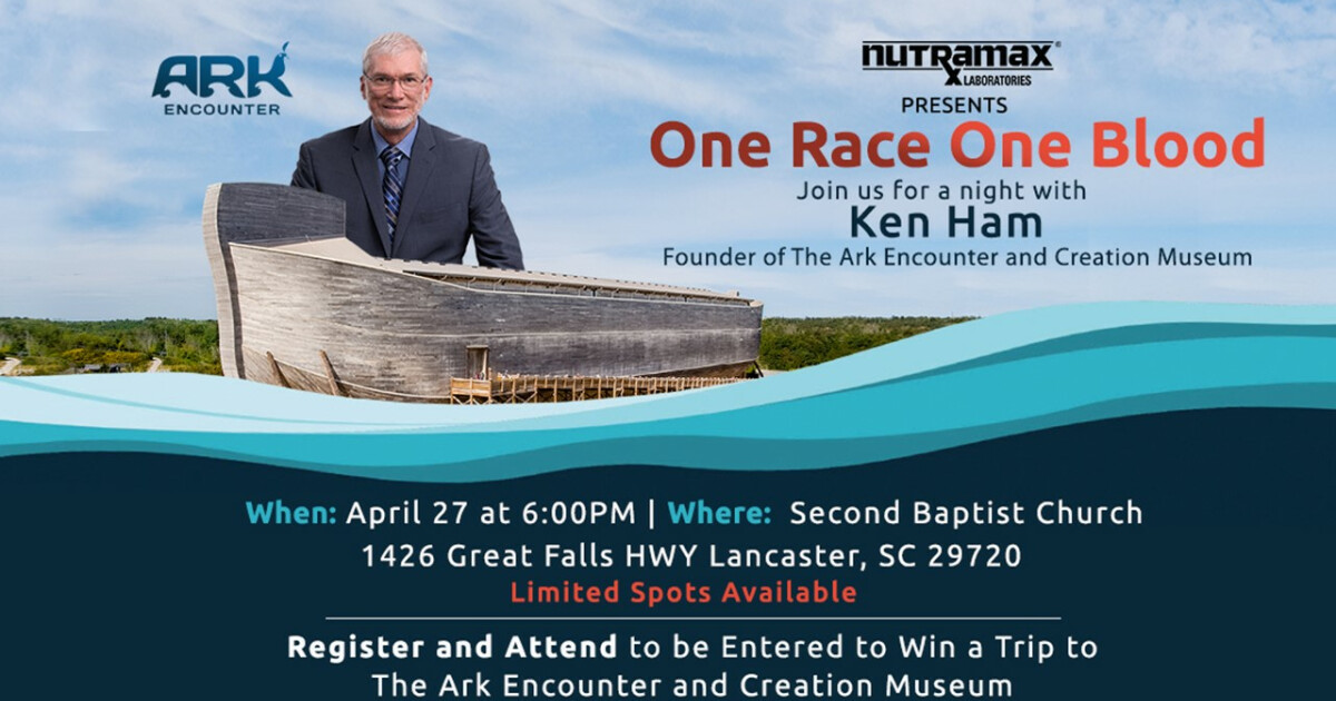 One Race One Blood: A Night with Ken Ham - presented by Nutramax ...