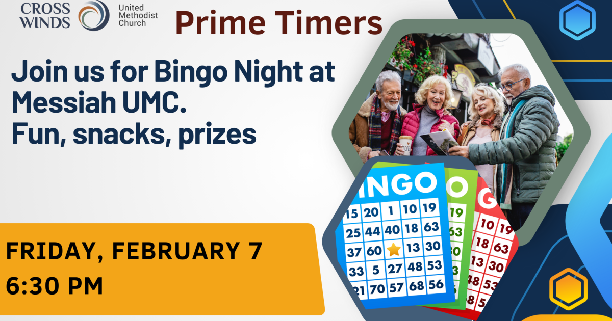 Prime Timers February 2025 Event | Cross Winds United Methodist Church