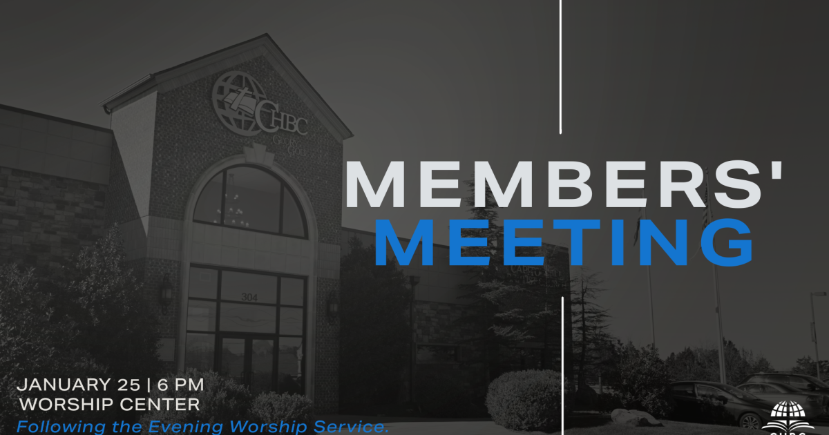 Members' Meeting | Capitol Hill Baptist Church