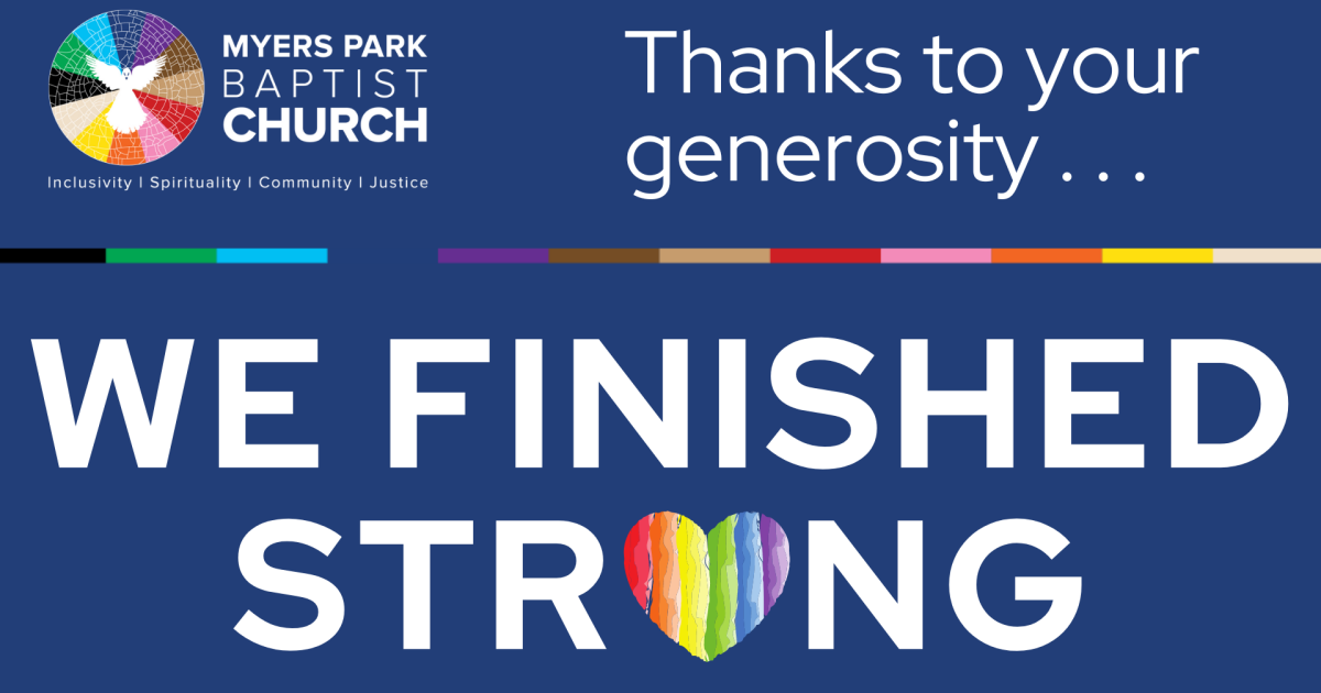We Finished Strong | Articles | Myers Park Baptist Church