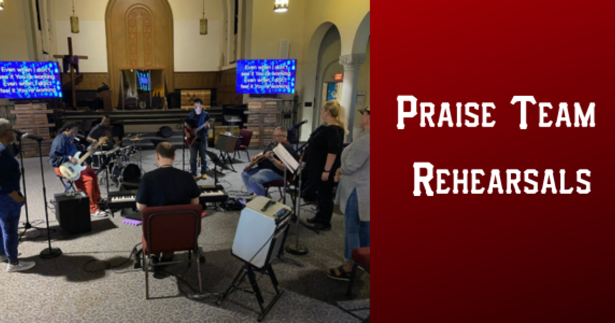 Praise Team Rehearsal | The Presbyterian Church of Hamilton