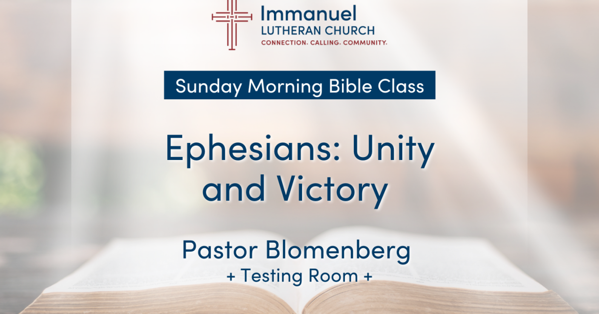Ephesians: Unity and Victory | Immanuel Seymour