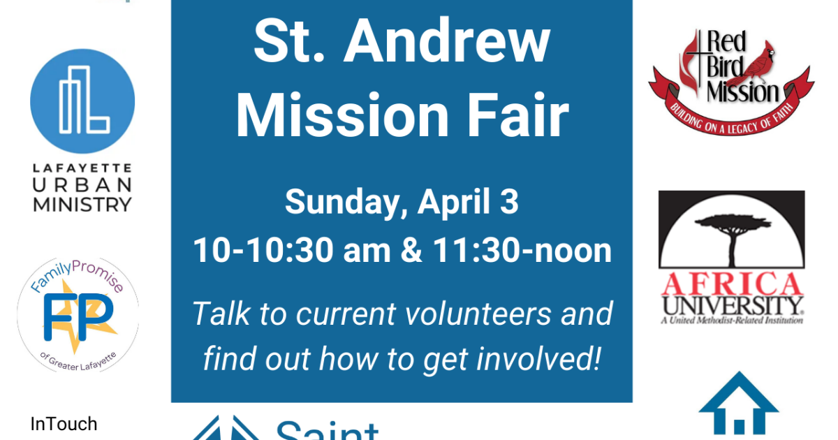 St. Andrew Mission Fair | Announcements | St. Andrew United Methodist ...